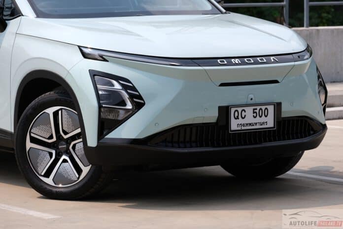 สเป็ค - ภาพรถคันจริง CHERY OMODA C5 EV รถไฟฟ้า100% ก่อนเปิดตัวในไทย B ...